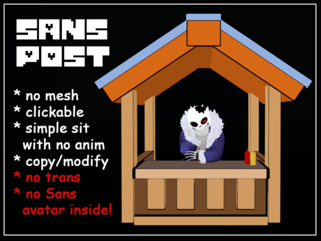 Second Life Marketplace - Undertale - Sans post